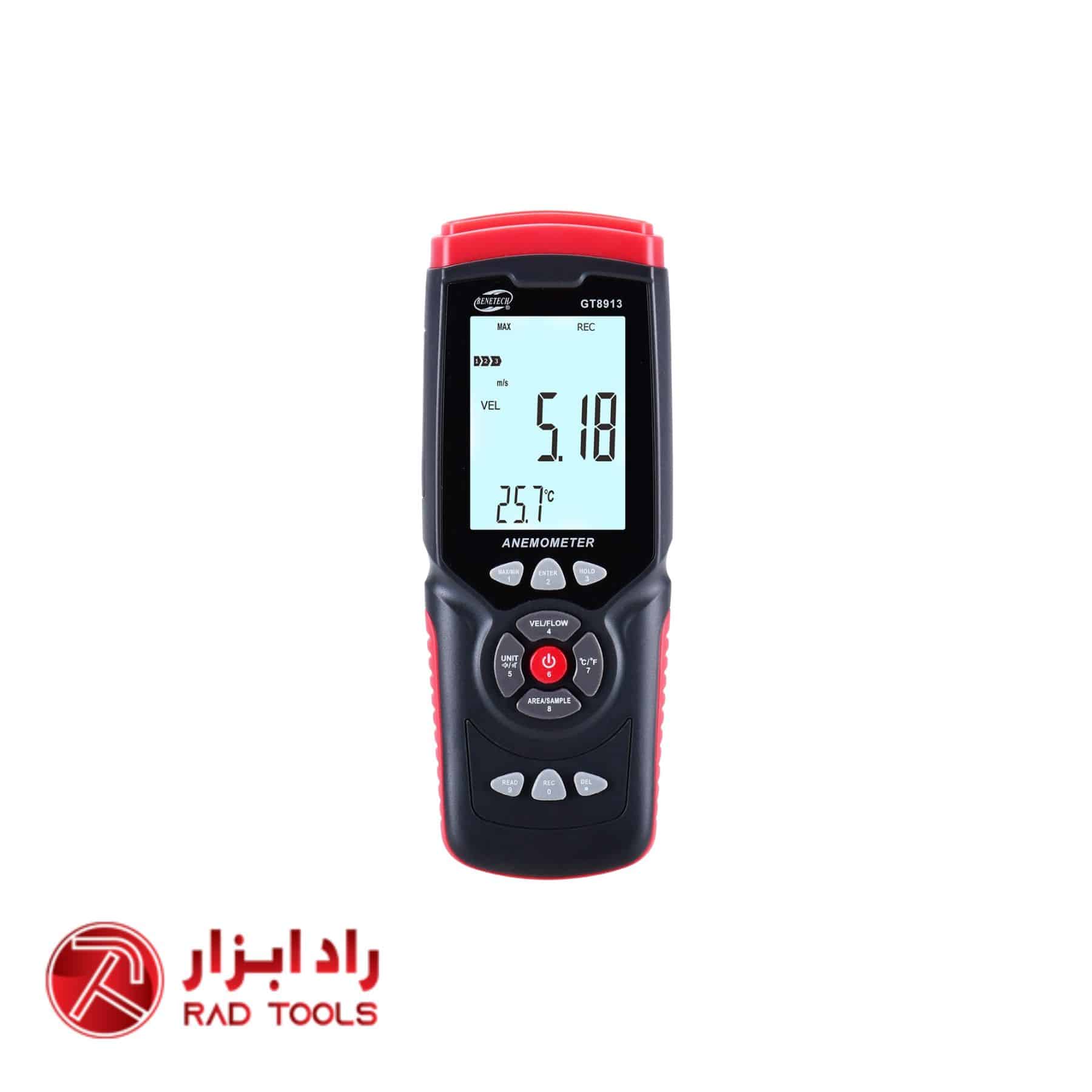 بادسنج و دماسنج و رطوبت سنج بنتک BENETECH GT8913 | قیمت : ۳,۶۹۰,۰۰۰ تومان
